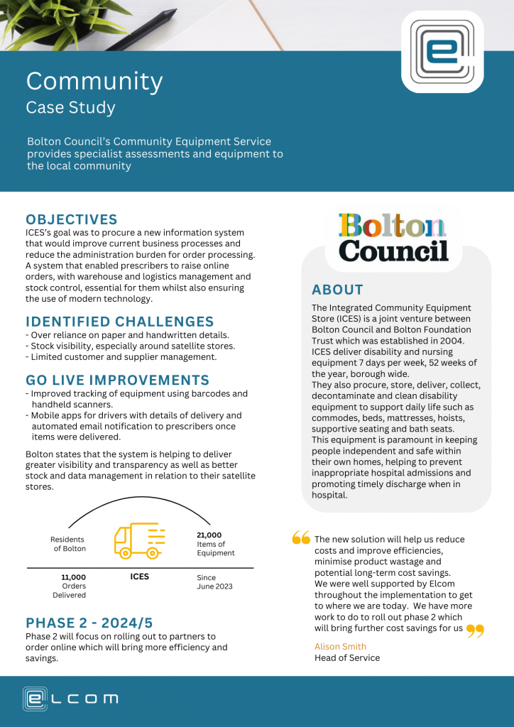 Bolton Council Case Study – Elcom